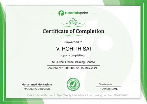 V Rohith Sai On Linkedin Tutorialspoint Dataanalysis Dataanalytics Msexcel Datascience
