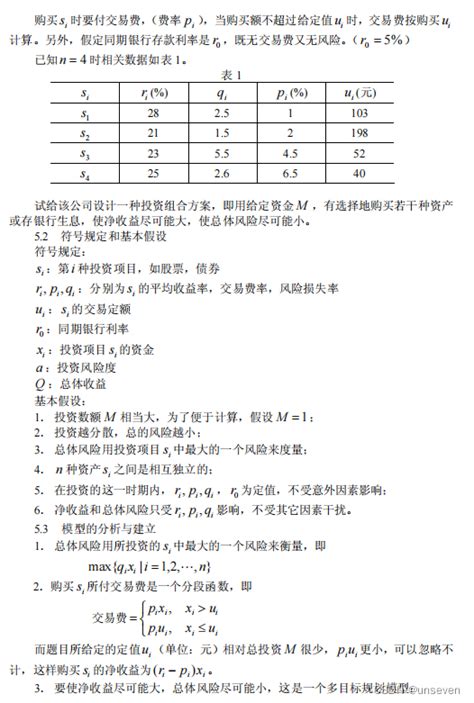 数学建模练习——线性规划 csdn博客