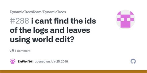 I Cant Find The Ids Of The Logs And Leaves Using World Edit Issue Dynamictreesteam