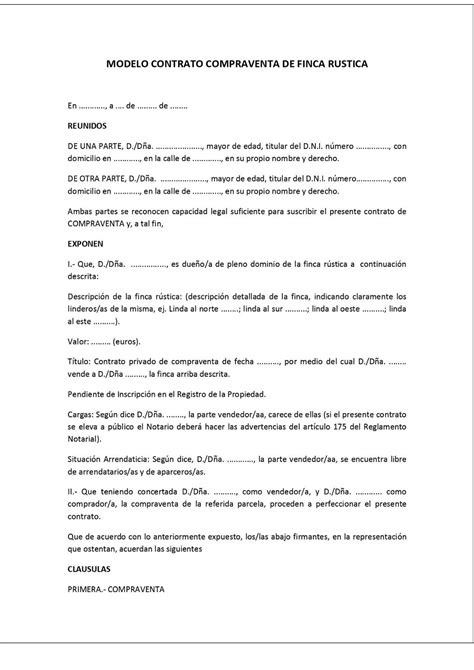 Contrato De Compraventa Ejemplos Y Formatos Word Y Pdf Para Unamed
