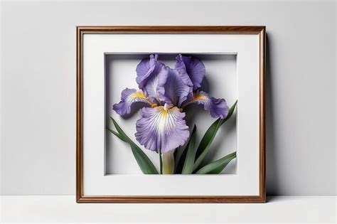 Premium Photo Iris Illusion Inlay Frame Mockup