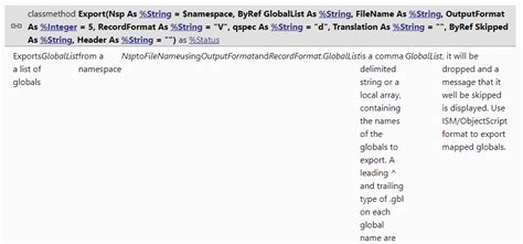 On Line Class Documentation Formatting Broken Intersystems Developer