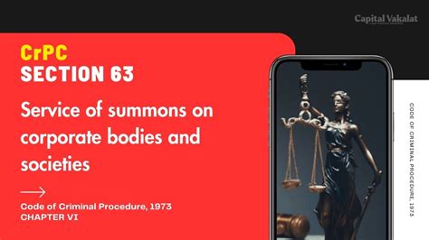 Section 63 Crpc Unveiling The Critical Process Of Serving Summons On
