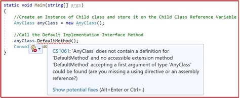default interface methods in c with examples dot net tutorials