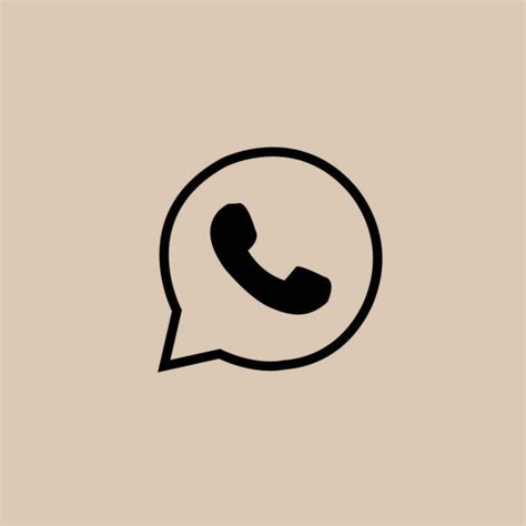 WhatsApp Brown Icon Brown Aesthetic App Icon Brown