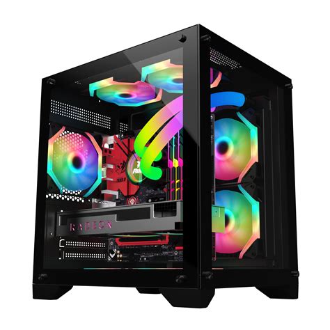 Custom Mid Matx Itx Tower Desktop Glass Case Pc Gaming Pc Case Computer Case Gamer Cabinet Casin