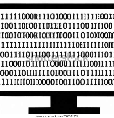 vector image computer screen binary ai generated image 2385536953