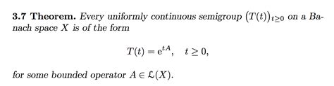 Functional Analysis Analytic Semigroups And Norm Continuous Semigroups Mathematics Stack