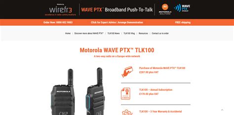 Two Way Radio Retailer Tring Web Design