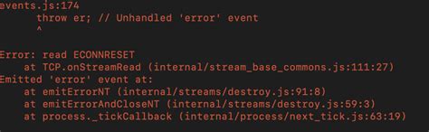 Crash When Idle Error Read Econnreset · Issue 2095 · Expoexpo Cli