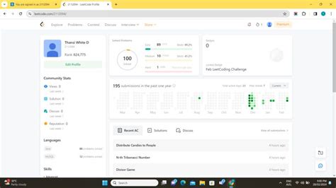 Thansi White On Linkedin Leetcode