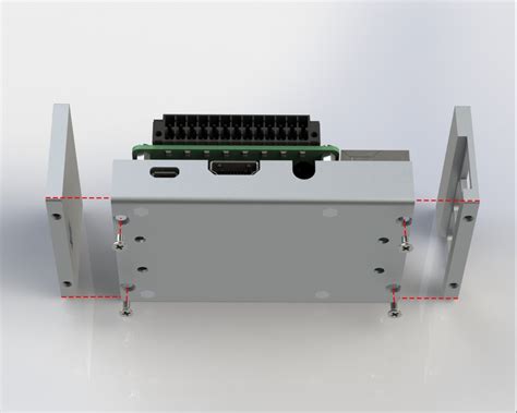 Din Rail Enclosure For Monarco Hat And Raspberry Pi