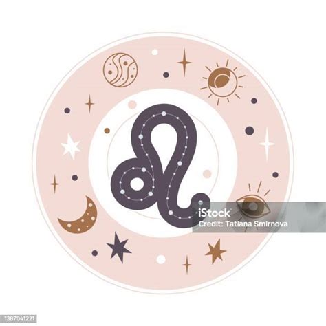 레오 별자리 기호 벡터 조디악 점성술 요소 로고 또는 아이콘에 대한 비강 기호입니다 물고기자리에 대한 스톡 벡터 아트 및 기타 이미지 물고기자리 벡터 일러스트레이션
