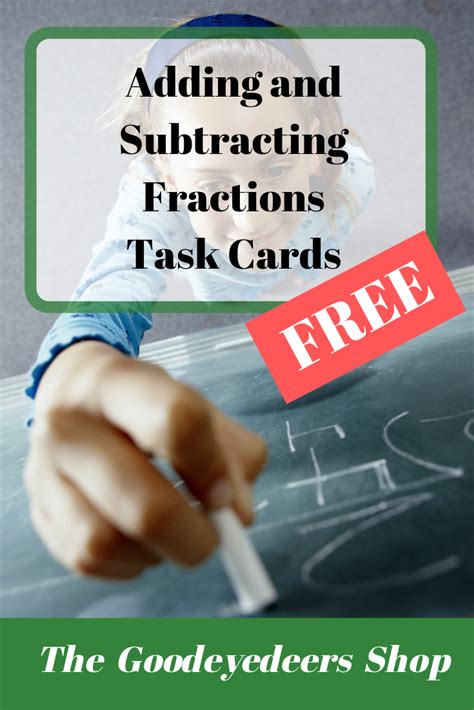 Adding And Subtracting Fractions Task Cards Teaching Resources Fractions Task Cards Adding