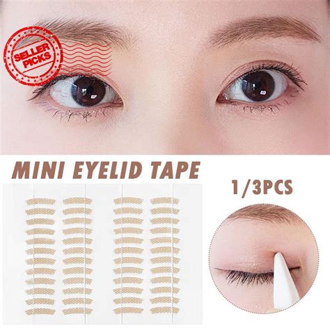 Mini Eyelid Tape Partial Double Eyelid Patch Invisible Breathable Lace Mesh Eyelid Tape M6j4