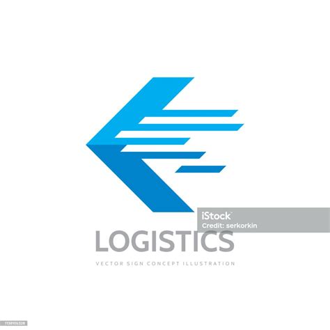물류 회사개념 비즈니스 기호 템플릿 벡터 일러스트 레이 션입니다 추상 화살표 크리에이 티브 기호입니다 전송 배달 서비스 기호입니다 그래픽 디자인 요소입니다 개념에 대한 스톡