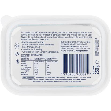Lurpak Lighter Blend Butter G Woolworths