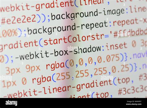 Real Css Code Developing Screen Programing Workflow Abstract Algorithm