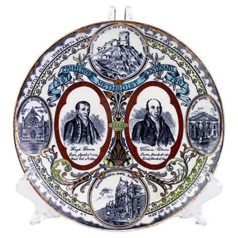 English Staffordshire Wood And Sons Methodist Plate 1907 For Sale At