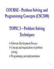Master Problem Solving Techniques in Software Development | Course Hero