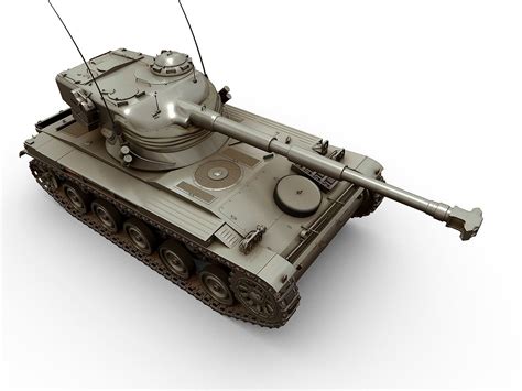 Amx 13 90mm 3d 모델 195 Max Fbx Obj Free3d