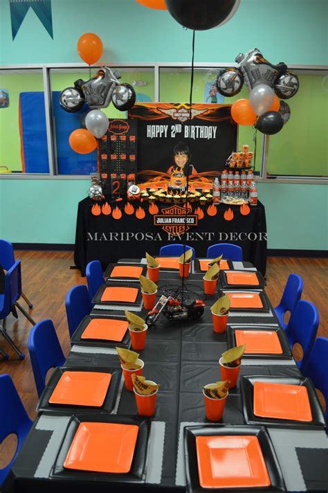 Harley Davidson Motorcycle Party Birthday Party Ideas Photo 1 Of 28