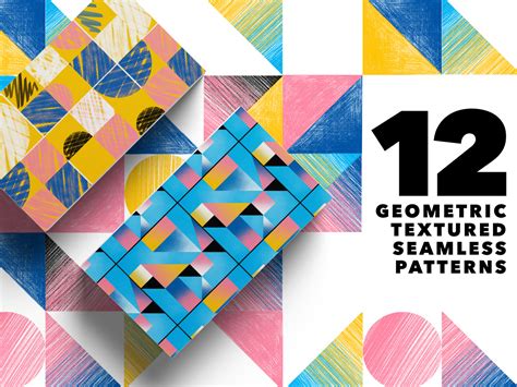 Geometric Textured Seamless Patterns By Joseph Chernashki For Perspektiva On Dribbble