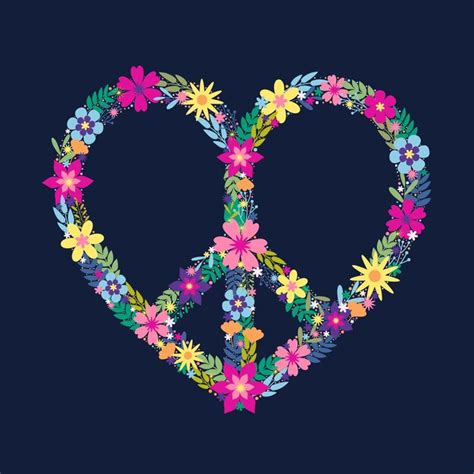 Peace Sign Floral Images Free Download On Freepik