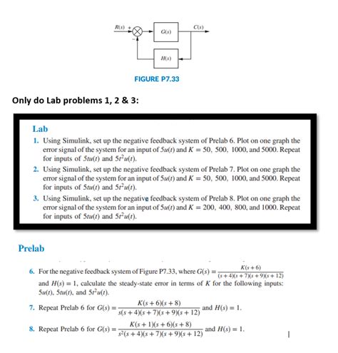 Gs Hs Figure P733 Only Do Lab Problems 1 2 And 3