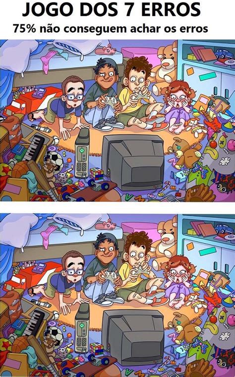 Jogo Dos 7 Erros As Crianças No Quarto Jogo Dos 7 Erros As Crianças No Quarto