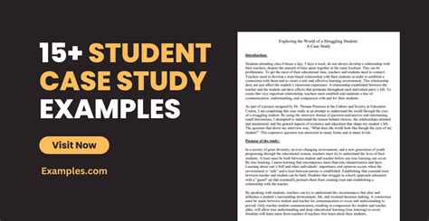 Student Case Study - 18+ Examples, Format, Pdf | Examples