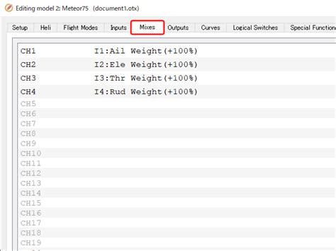 Create A New Model Setting On Pc How To Use Opentx Edgetx Radio Introduction To Tiny