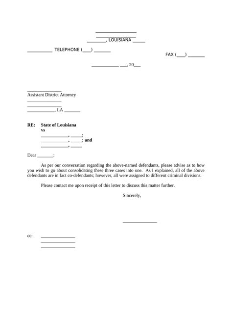 Louisiana District Attorney Form Fill Out And Sign Printable Pdf