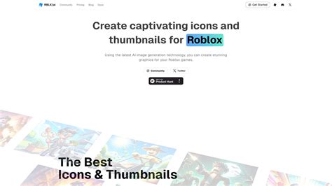 Rblx Ai Crie ícones E Miniaturas Deslumbrantes Para Roblox Com Ia