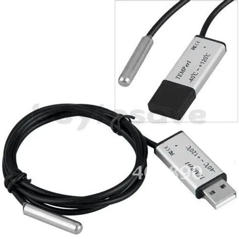 Free Shipping Laptop PC USB Power Thermometer Sensor Data Auto Email In Temperature Instruments