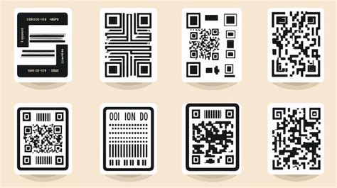 Collection Of Barcodes And Qr Codes For Digital Identification