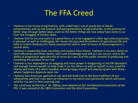 Ppt What Is Ffa Powerpoint Presentation Free Download Id5627873