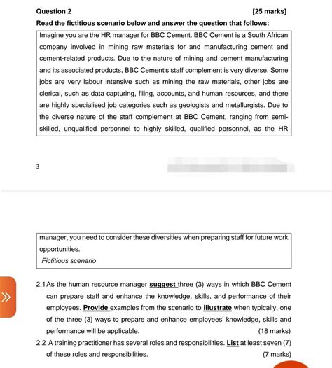 Solved Question 2 25 Marks Read The Fictitious Scenario