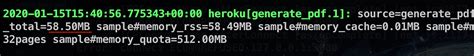Memory Leak Every Time A PDF Is Generated The Memory Used Increases And Never Comes Back Down