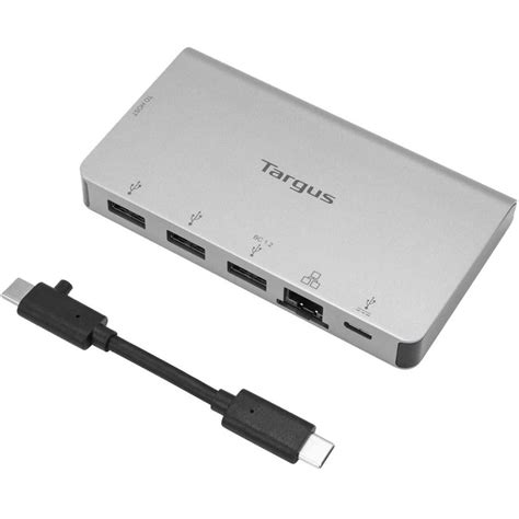 Targus USB C Ethernet Adapter With X USB A Ports And X USB C Port With W PD Pass ThruUSB