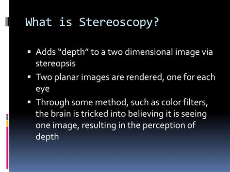 Ppt 3d Anaglyph Stereoscopic Rendering Powerpoint Presentation Free
