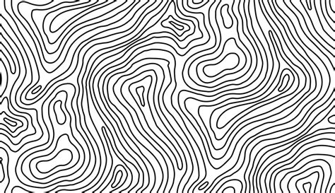 Premium Vector Seamless Topographic Map Texture Line Topography Map