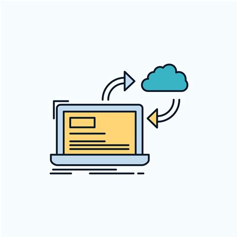 Sync Processing Data Dashboard Arrows Flat Icon Green And Yellow