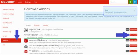 getting started sinusbot ggservers knowledgebase