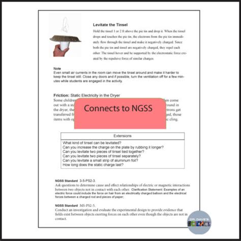 Christmas Science Activity Levitating Tinsel Made By Teachers