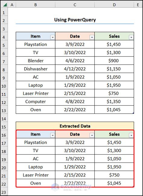 How To Pull Data From A Date Range In Excel 7 Ways