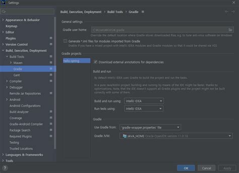 Build Gradle Vs Intellij