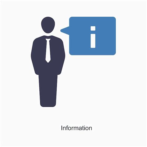 Premium Vector Information And Support Icon Concept