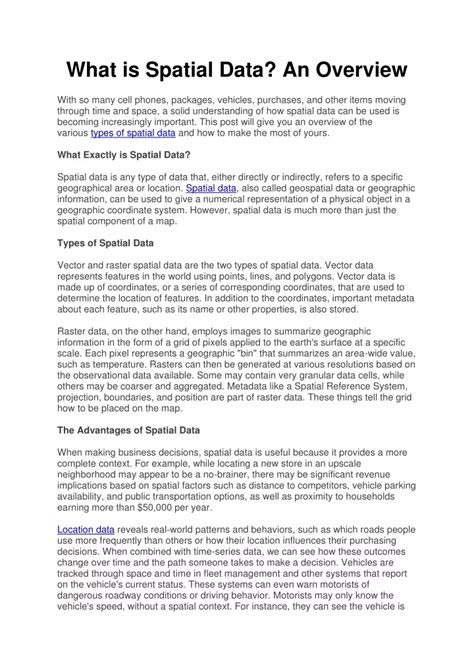 Ppt What Is Spatial Data An Overview Powerpoint Presentation Free Download Id