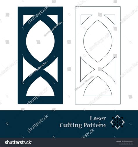 Laser Cnc Cut Pattern Vector Template Stock Vector Royalty Free Shutterstock